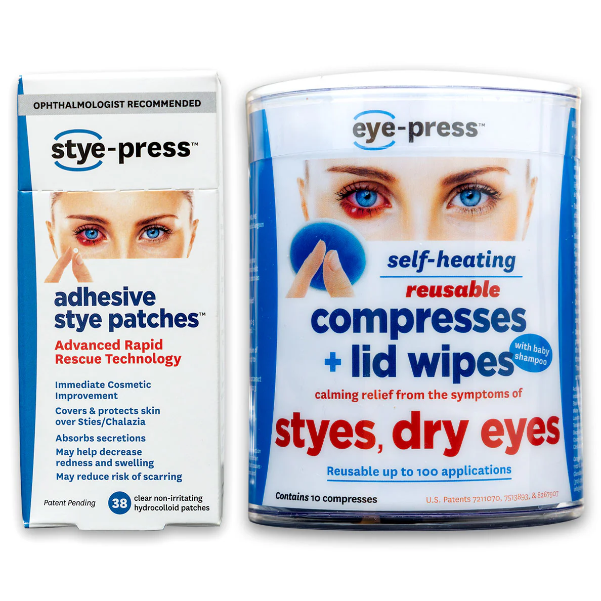 Eye-Press & Stye-Press Bundle for Stye Treatment | Self-Heating ...